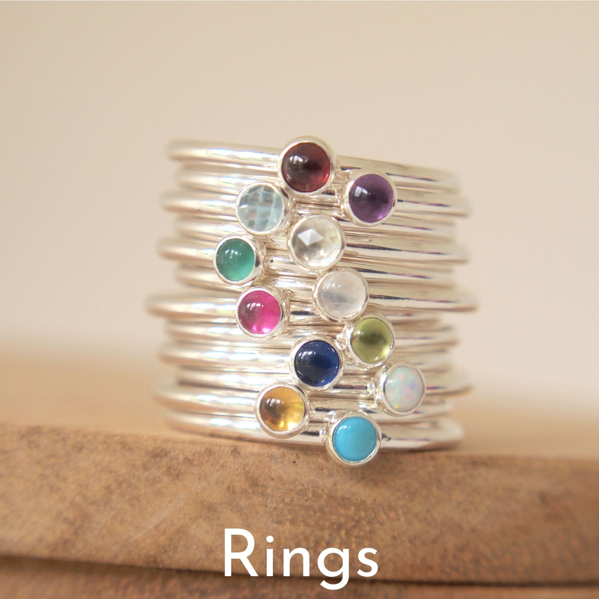 maram jewellery handmade using Birthstones and Sterling Silver