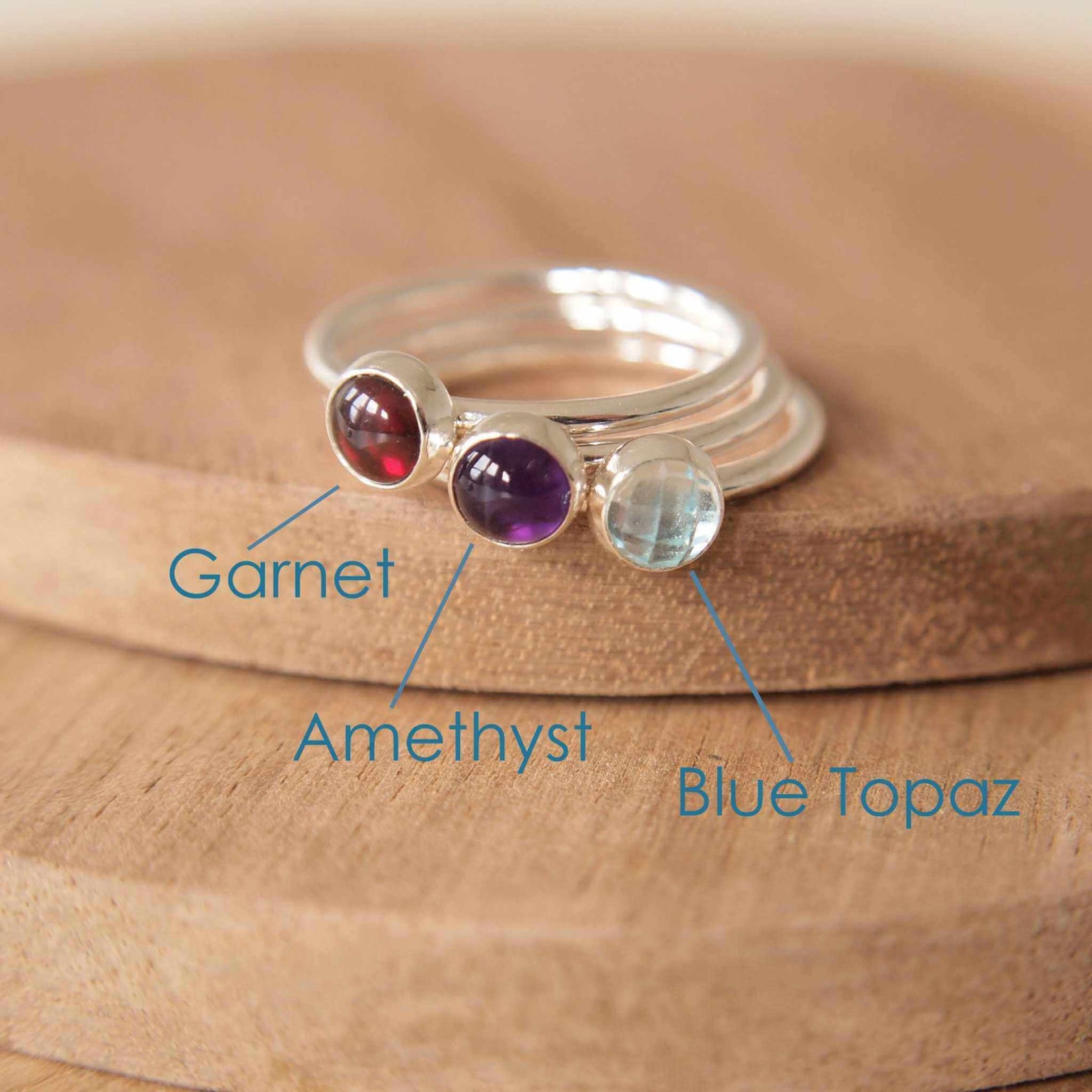 Customised birthstone ringset with your family birthstones – maram ...